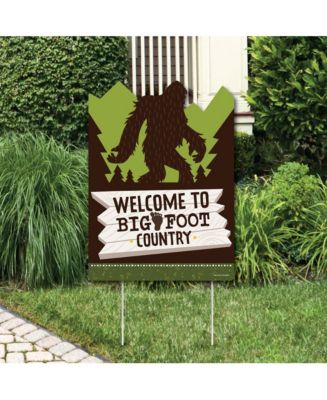 Big Dot of Happiness Sasquatch Crossing - Party Decorations - Bigfoot ...