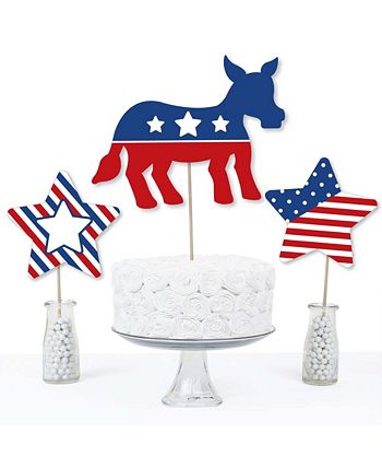 Big Dot of Happiness Democrat Election Democratic Political Centerpiece ...