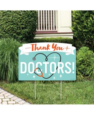 Big Dot of Happiness Thank You Doctors - Appreciation Week Yard Sign ...