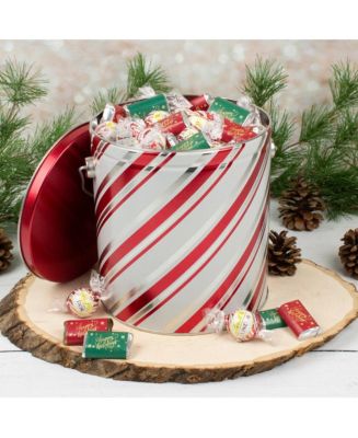 Just Candy Christmas Chocolate Gift Tin Hershey's Miniatures & Lindt ...