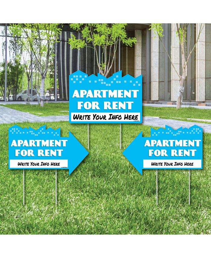 Big Dot of Happiness Apartment for Rent - Yard Sign with Stakes ...