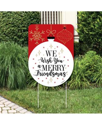 Big Dot of Happiness Red and Gold Friendsmas - Party Decor Friends ...
