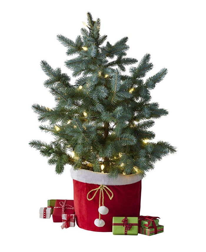 Harry & David Holiday Spruce Christmas Tree with Warm White Lights in ...