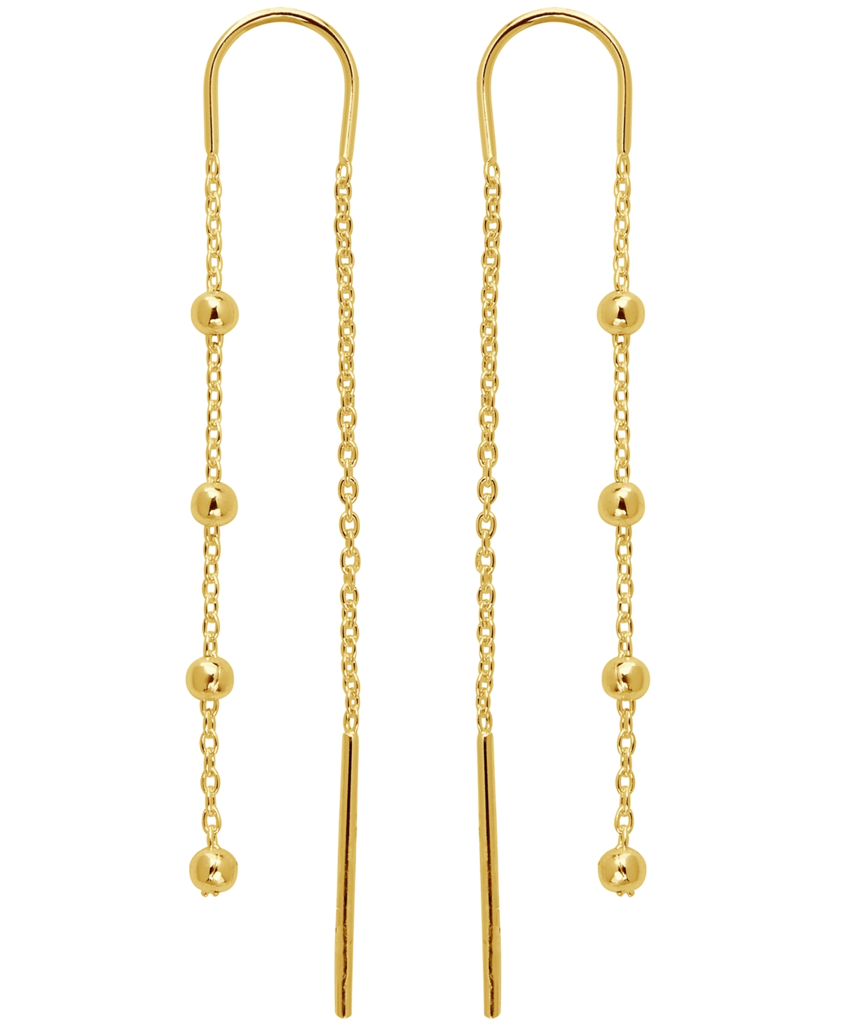 Click here for Giani Bernini Polished Ball Chain Threader Drop Ea... prices
