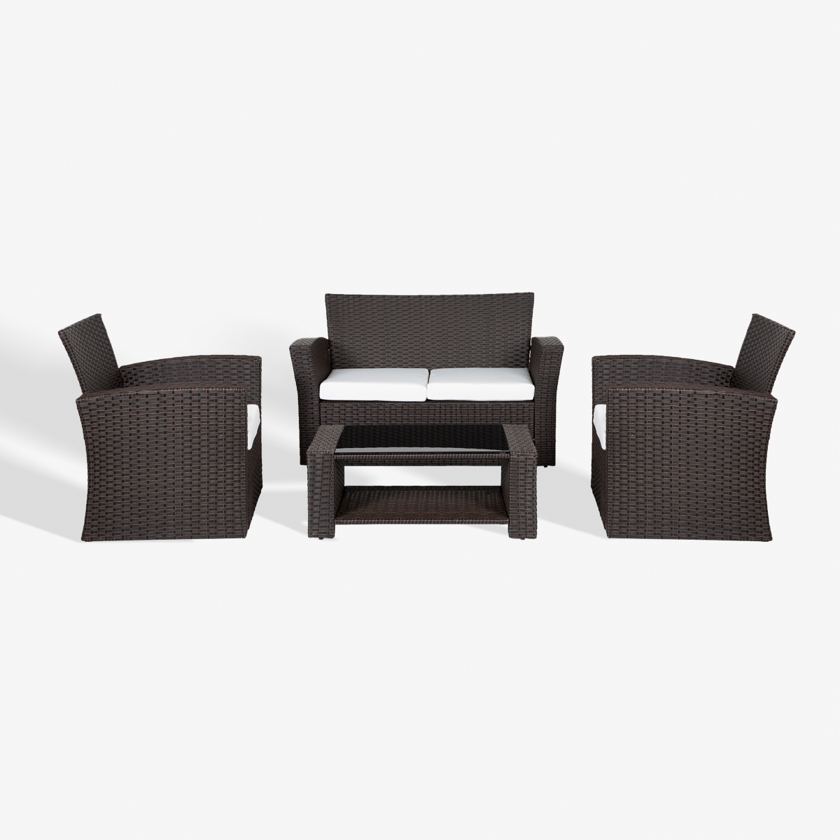 Click here for WestinTrends 4-Piece Modern Patio Conversation Sof... prices