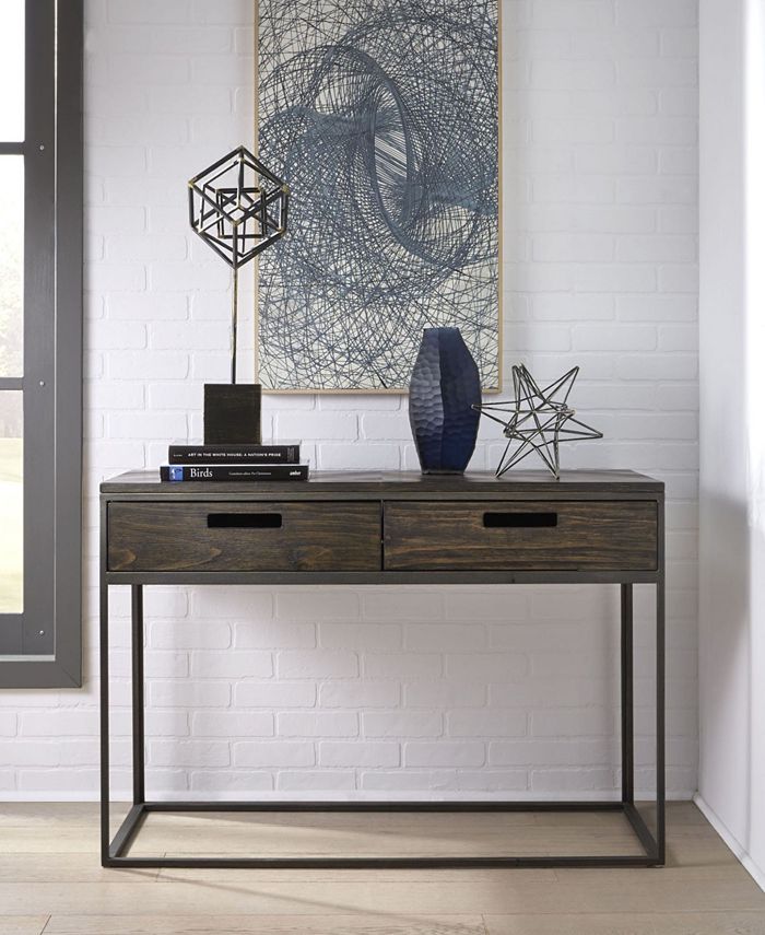 Furniture Bradley Two-Drawer Console Table - Macy's