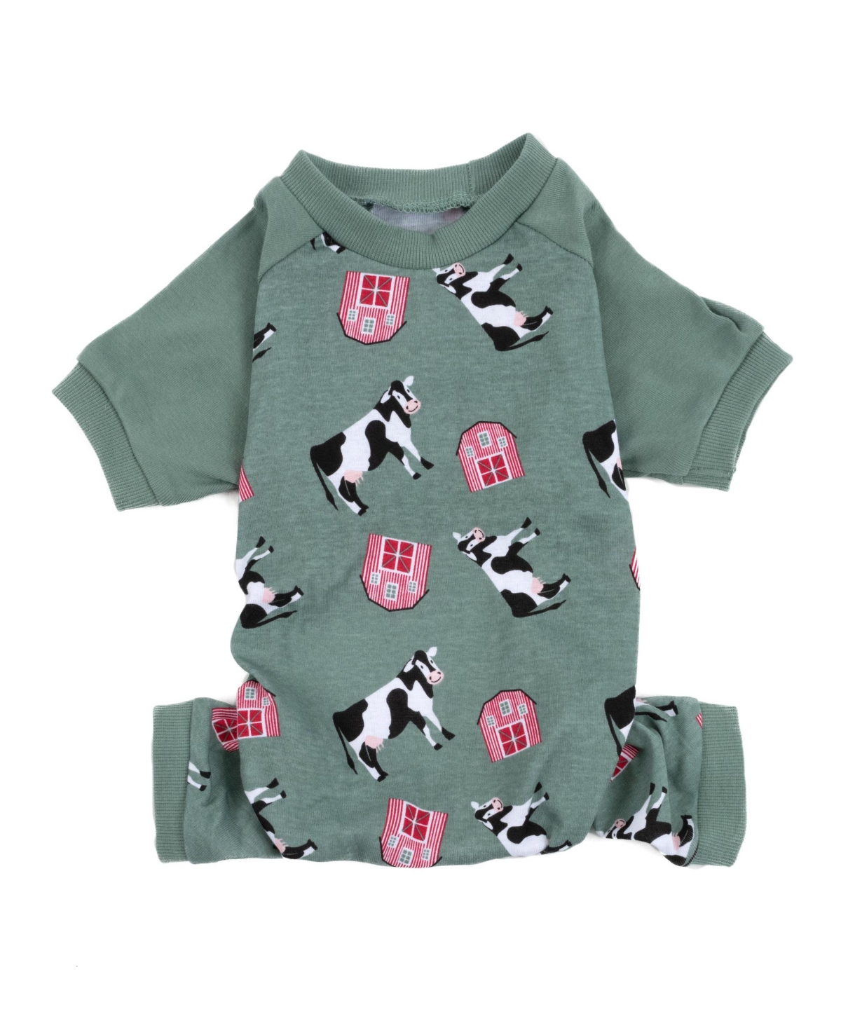 Click here for Leveret Dog Cotton Pajama Toucan Bird - Cow Green prices