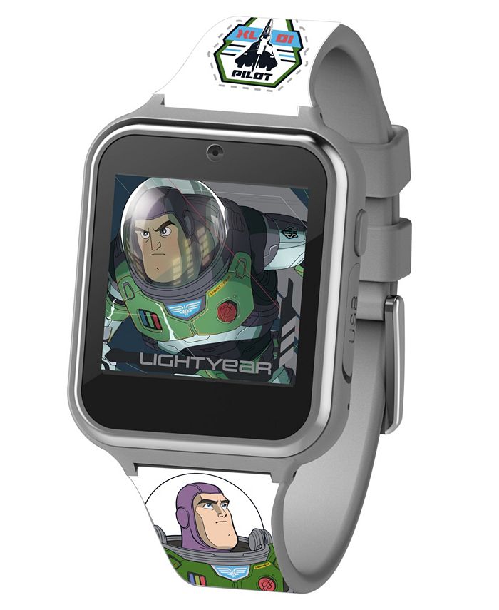 Buzz Lightyear Unisex White Silicone Strap Smart Watch - Macy's