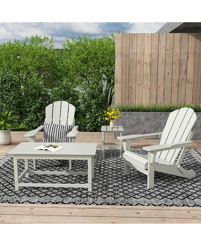 WestinTrends 4-Piece Outdoor Paio Adirondack Conversation Set - Macy's
