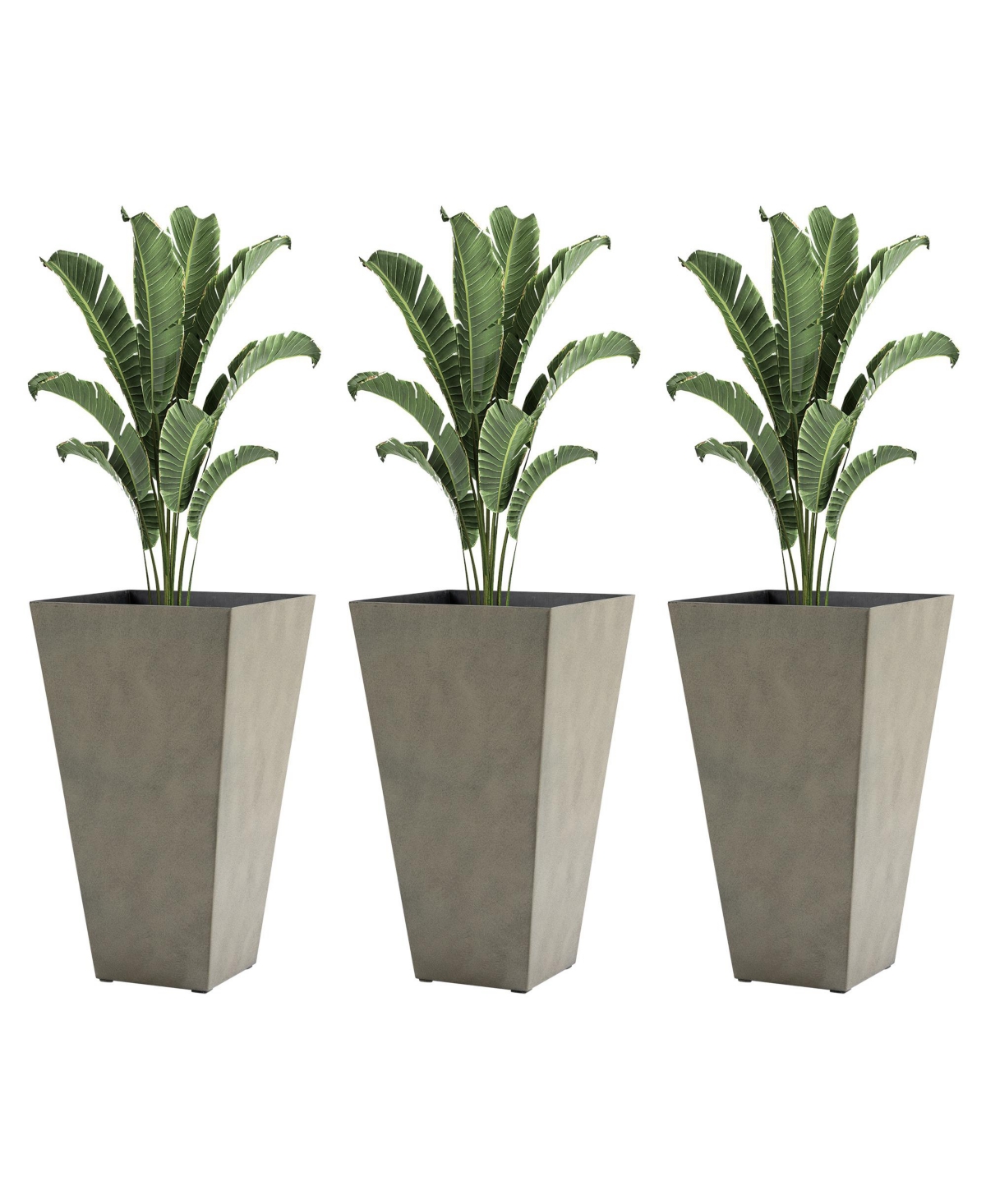 Click here for Outsunny 28" Tall Plastic Flower Pot  Set of... prices