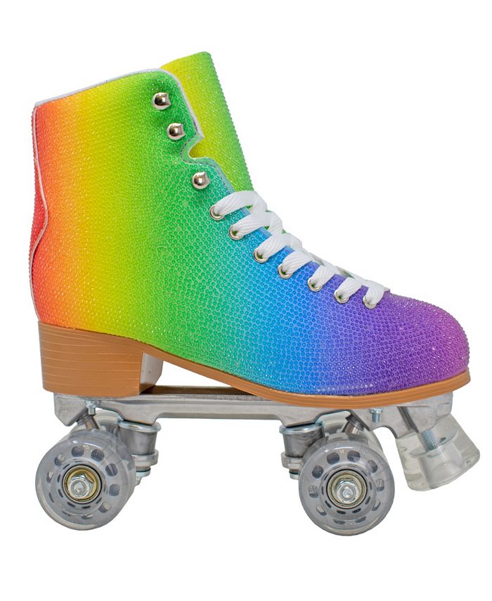 Cosmic Skates Women's Multi Stone Quad Roller Skates - Macy's