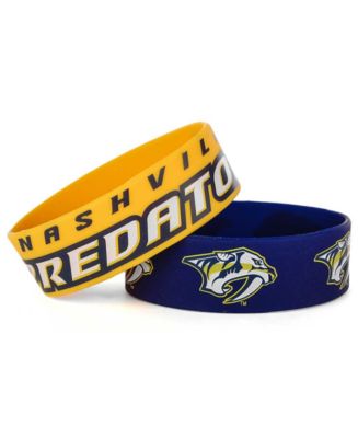 Aminco Nashville Predators 2-Pack Wide Bracelets - Macy's