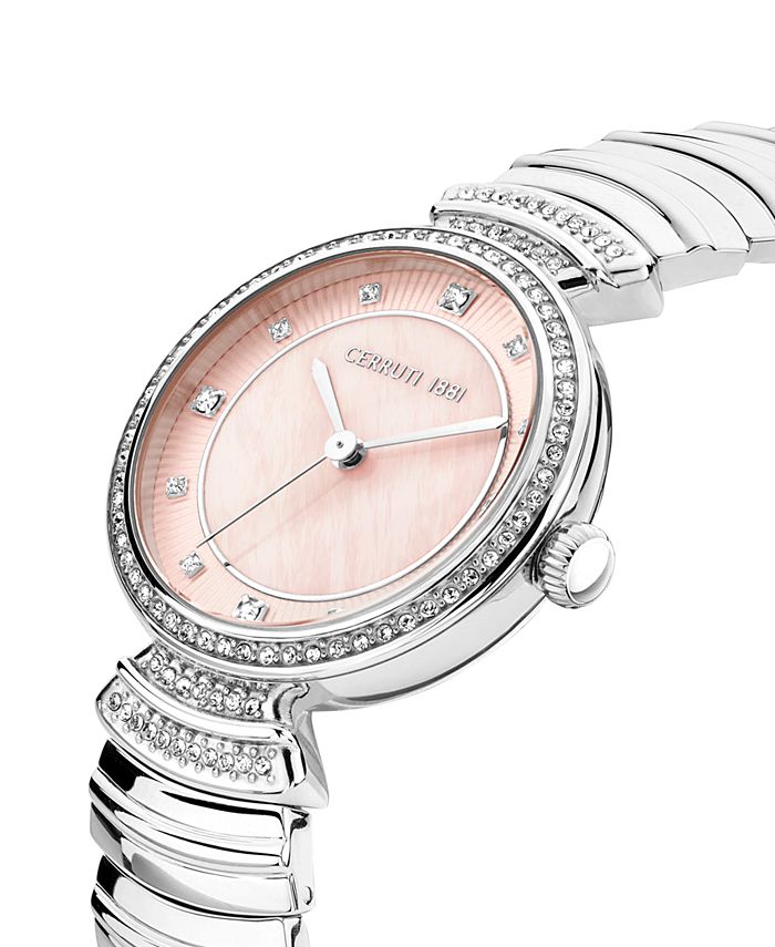 Cerruti 1881 Women's Cerrisi Collection Silver-Tone Stainless Steel ...