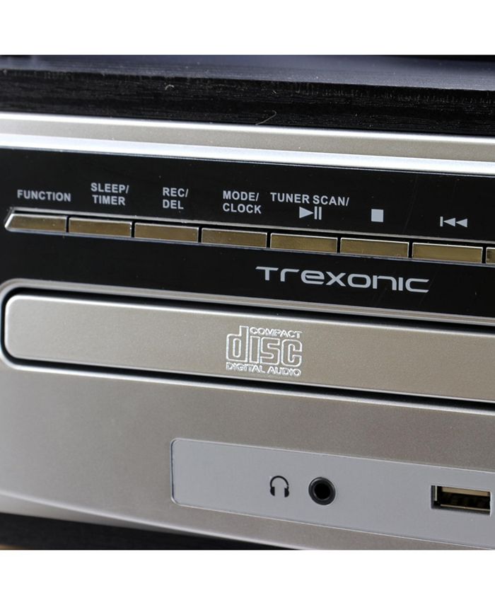 Trexonic 3-Speed Vinyl Turntable Home Stereo System - Macy's