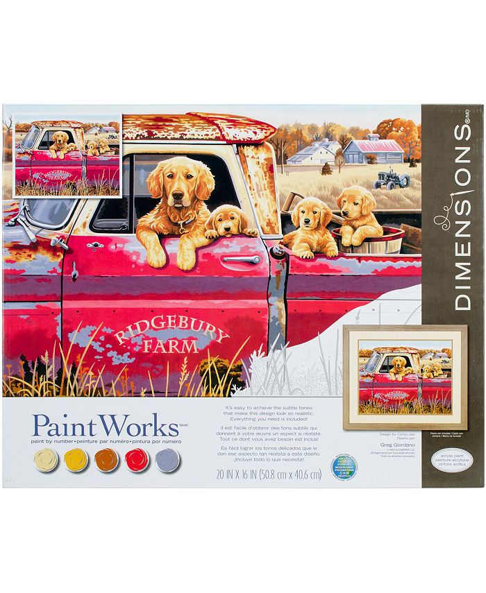 Paint Works Paint By Number Kit-Golden Ride - Macy's