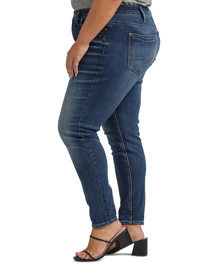 Silver Jeans Co. Trendy Plus Size Suki Mid-Rise Skinny Jeans & Reviews ...