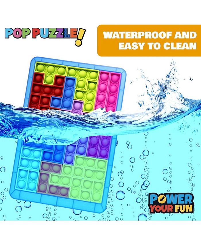 Power Your Fun Pop Puzzle Popper Fidget Game - Blue - Macy's
