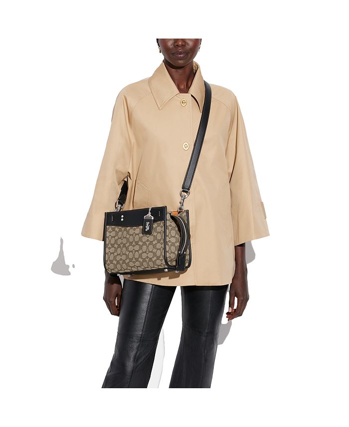 COACH Rogue 25 in Signature Textile Jacquard Satchel Bag - Macy's
