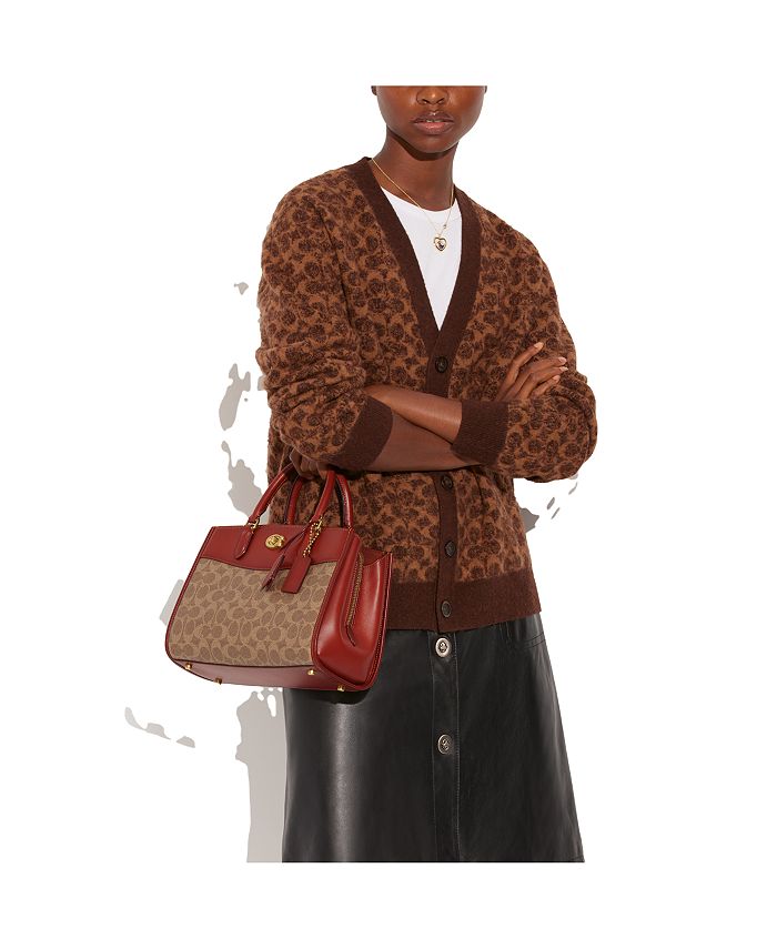 COACH Brooke Carryall 28 in Signature Canvas Crossbody Bag - Macy's