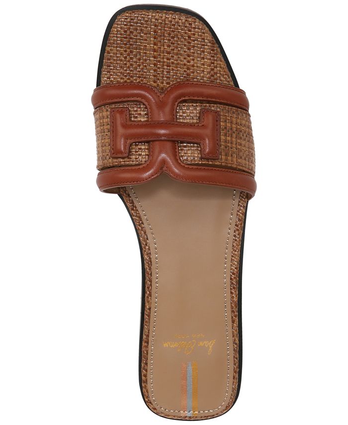 Sam Edelman Irina Logo Emblem Slide Sandals - Macy's