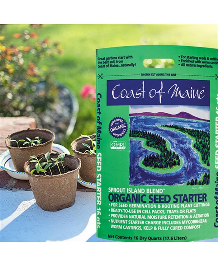 Coast of Maine Sprout Island, Organic Seed Starter, 2 cu ft - Macy's