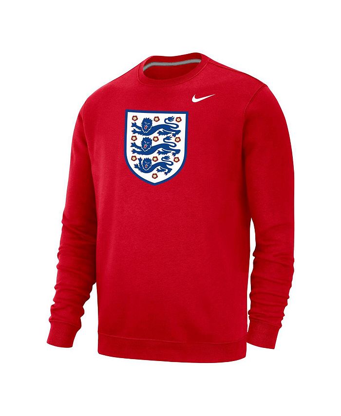 Nike Men's Red England National Team Fleece Pullover Sweatshirt - Macy's
