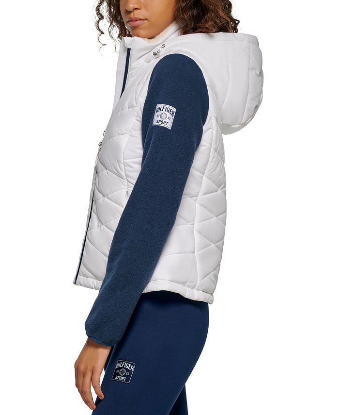 Tommy Hilfiger Women's Hybrid Fleece-Puffer Jacket & Reviews ...