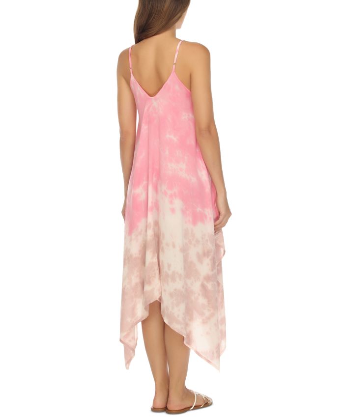 Raviya Tie-Dye Handkerchief-Hem Cover-Up Dress - Macy's