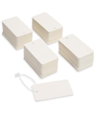 Juvale Paper Hang Gift Tags with String Attached 500 Pack , White - Macy's