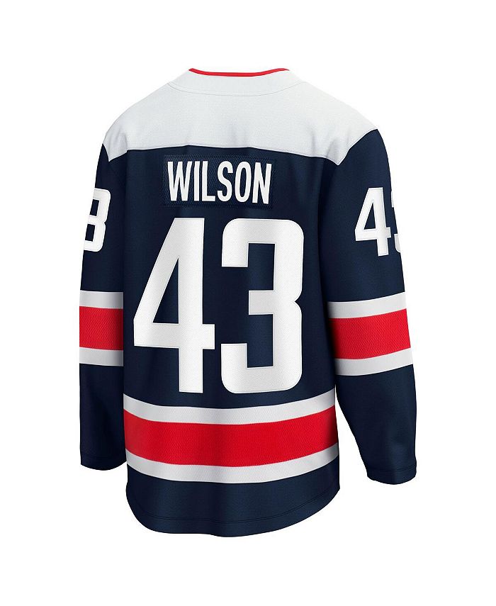 Fanatics Men's Tom Wilson Navy Washington Capitals 2020/21 Alternate ...