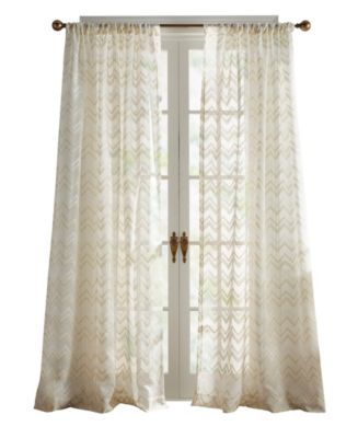 Karl Lagerfeld Paris Simone Print Burnout 84" x 50" Panels, Set of 2 ...