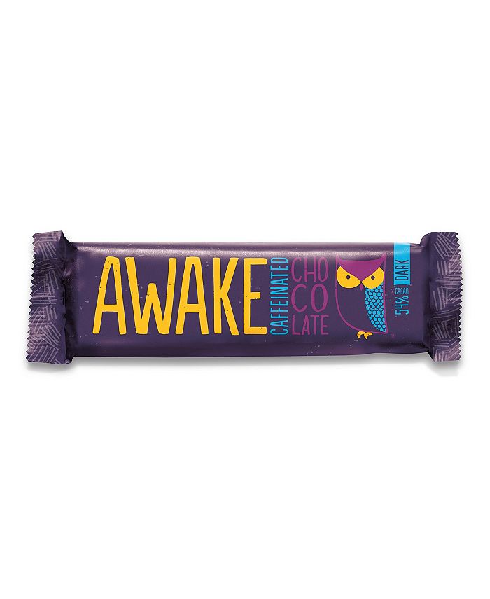 Awake Caffeinated Chocolate Energy Bar, Dark Chocolate 1.34oz - Macy's