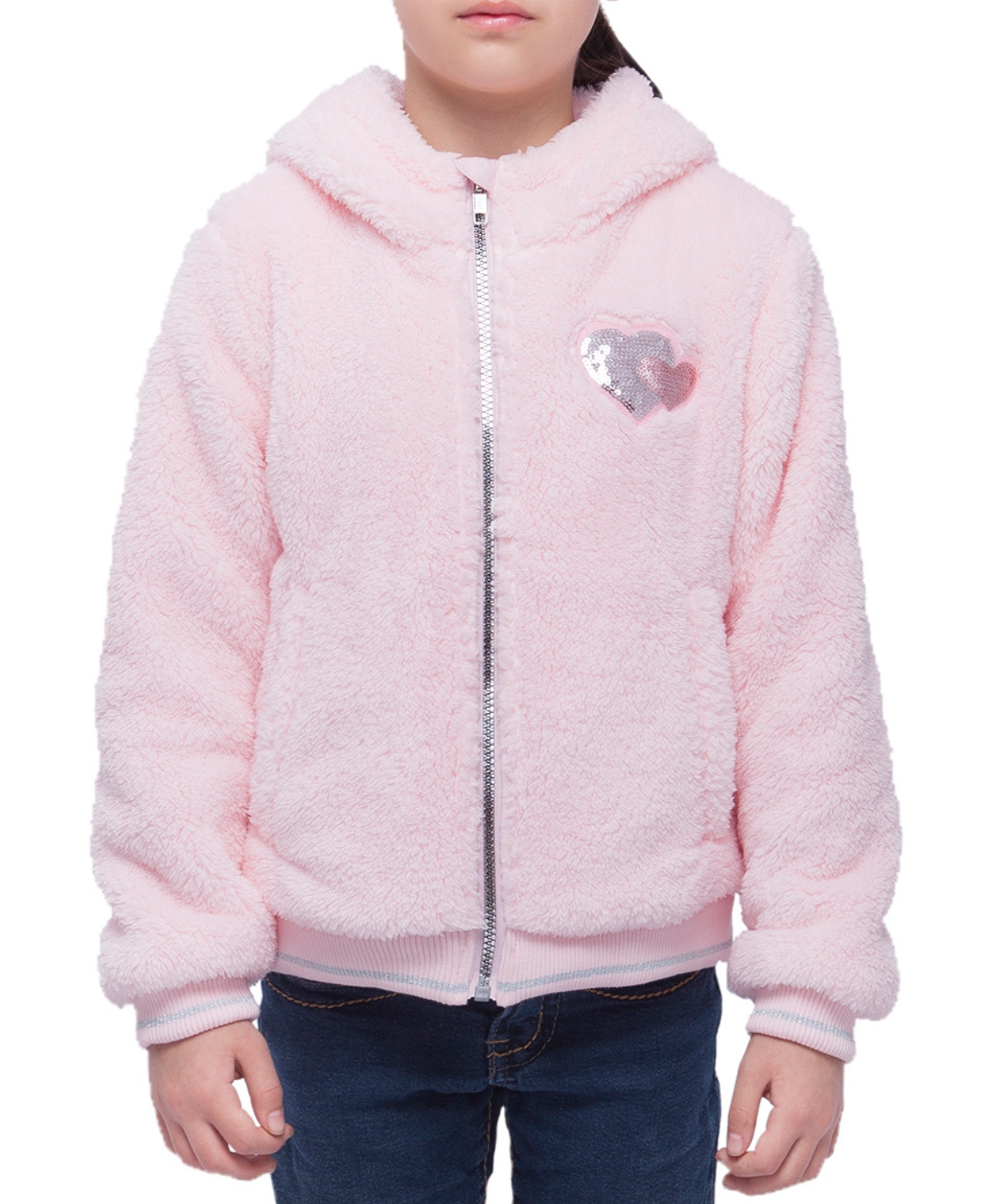 Click here for Rokka&Rolla Girls Sherpa Fleece Jacket - Pink prices