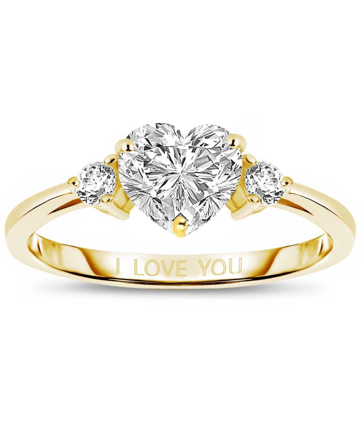 Click here for Sterling Silver Heart and Round Clear Cubic Zircon... prices
