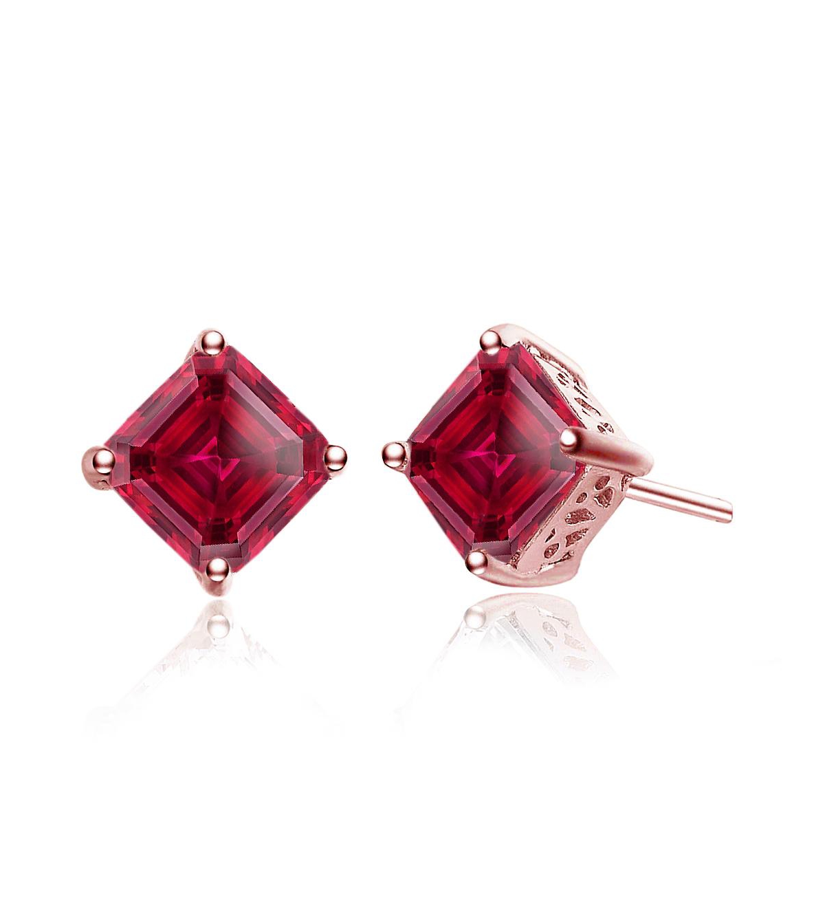 Click here for Sterling Silver Cubic Zirconia Square Stud Earring... prices