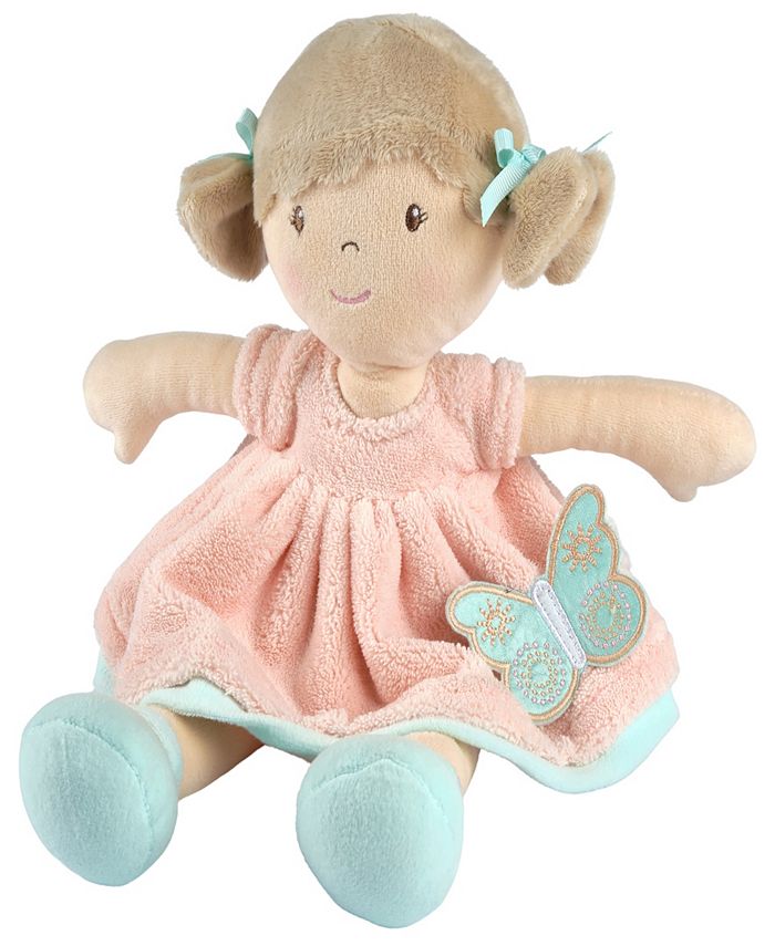 Bonikka Tikiri Toys Pia Fabric Baby Doll with Light Brown Hair in Peach ...
