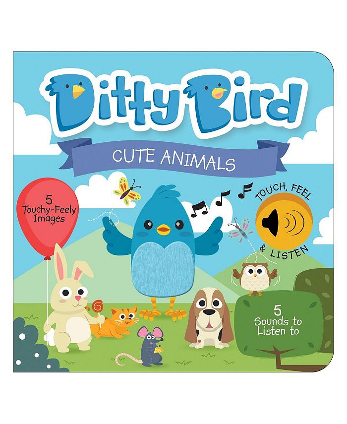 Ditty Bird Farm Animal and Cute Animal Touch and Feel Sound Books - Set ...