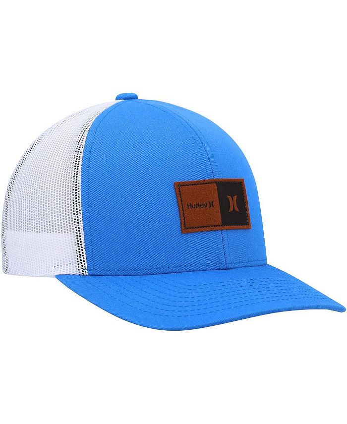 Hurley Men's Blue and White Fairway Trucker Snapback Hat - Macy's