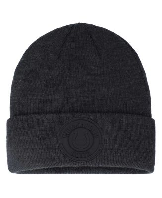 Men's Fanatics Black Indianapolis Colts Blackout Cuffed Knit Hat - Macy's