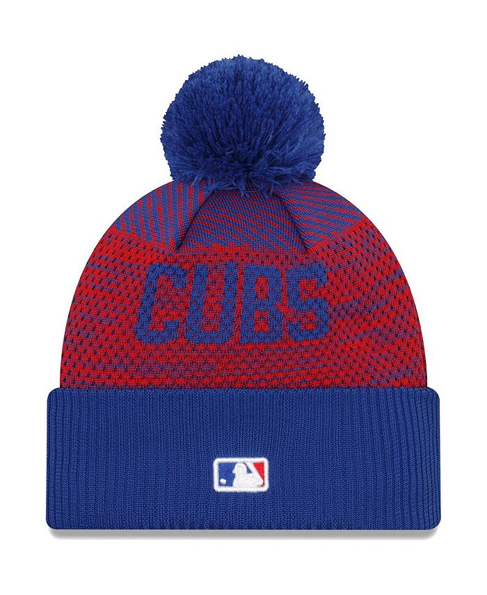 New Era Men's Royal Chicago Cubs Authentic Collection Sport Cuffed Knit ...