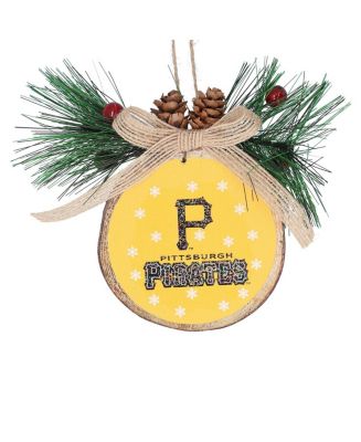 FOCO Pittsburgh Pirates Glitter Wood Stump Ornament - Macy's