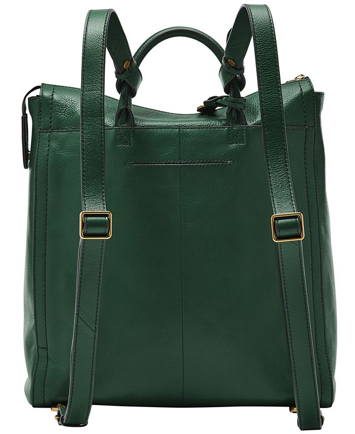 Fossil Women's Parker Leather Convertible Backpack & Reviews - Handbags ...