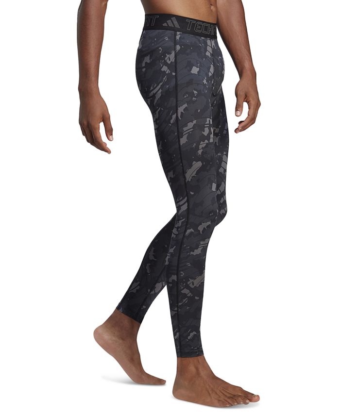 adidas Techfit Allover Print High-Stretch Training Tights - Macy's