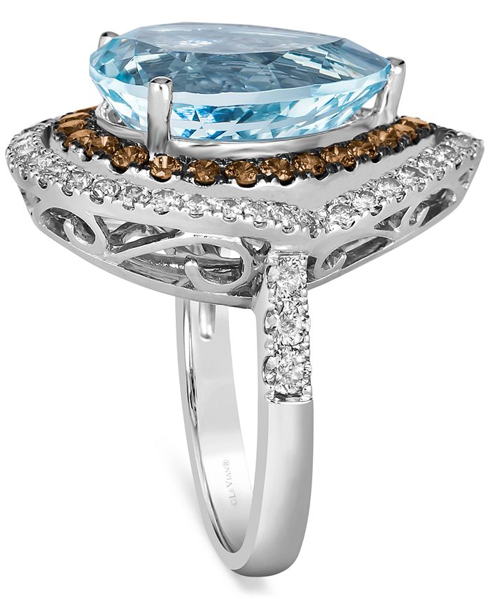 Le Vian Sea Blue Aquamarine (7 ct. t.w.) & Diamond (1 ct. t.w ...