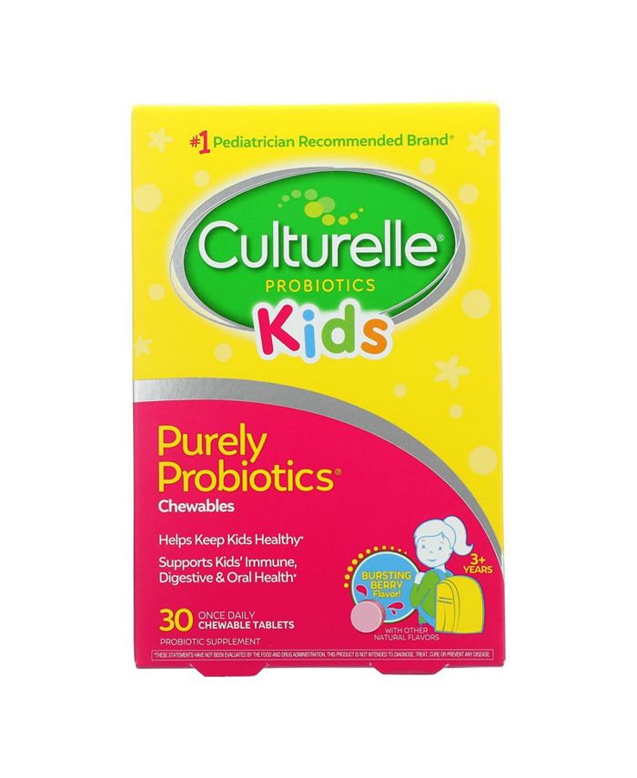Culturelle - Kids Chewables Probiotic Natural Bursting Berry - 30 ...