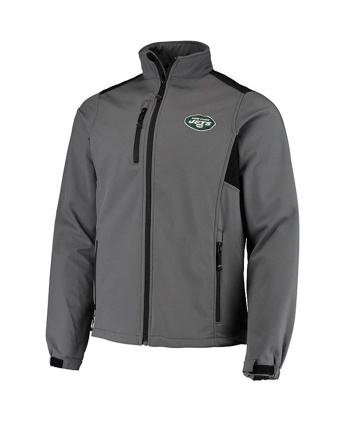 Dunbrooke Men's Charcoal New York Jets Circle Softshell Fleece Full-Zip ...