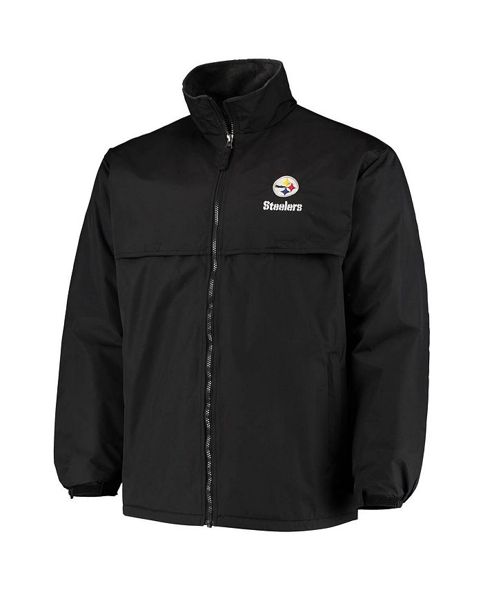Dunbrooke Men's Black Pittsburgh Steelers Triumph Fleece Full-Zip ...