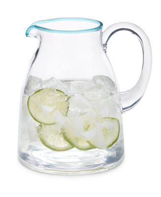 The Cellar Southwest Blue-Rimmed Acrylic Pitcher, Created for Macy's ...
