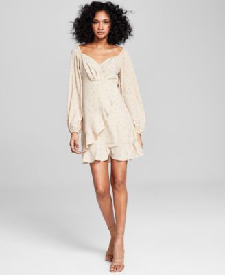 And Now This Women's Ruffled Pleated-Bust A-Line Dress - Macy's
