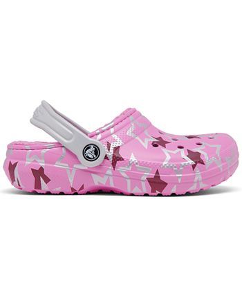 Crocs Little Girls Disco Dance Party Classic Lined Clogs from Finish ...